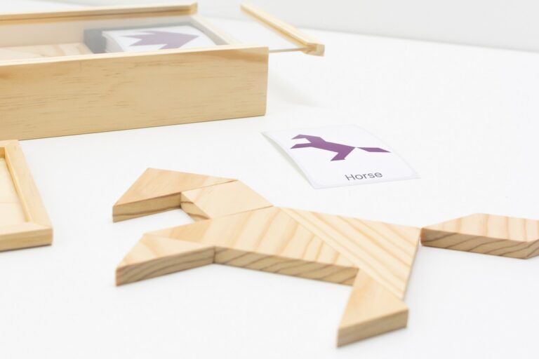 DIY Wooden Tangram Puzzle Set In A Box With Sliding Lid, 2 PLAYER Set ...