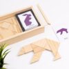 DIY Wooden Tangram Puzzle Set In A Box With Sliding Lid, 2 PLAYER Set (Digital Build Plan ...