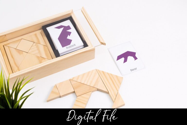 DIY Wooden Tangram Puzzle Set In A Box With Sliding Lid, 2 PLAYER Set ...