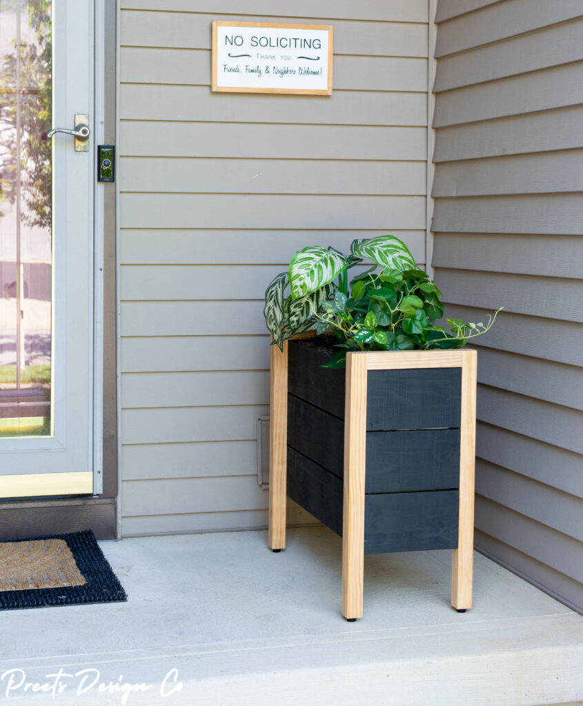 DIY Modern Planter Box For Herb Garden, Front Porch Decor (Digital ...
